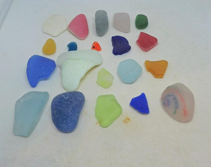 Scottish Sea Glass in Beautiful Colours, 20 Imperfect Pieces in Various ...