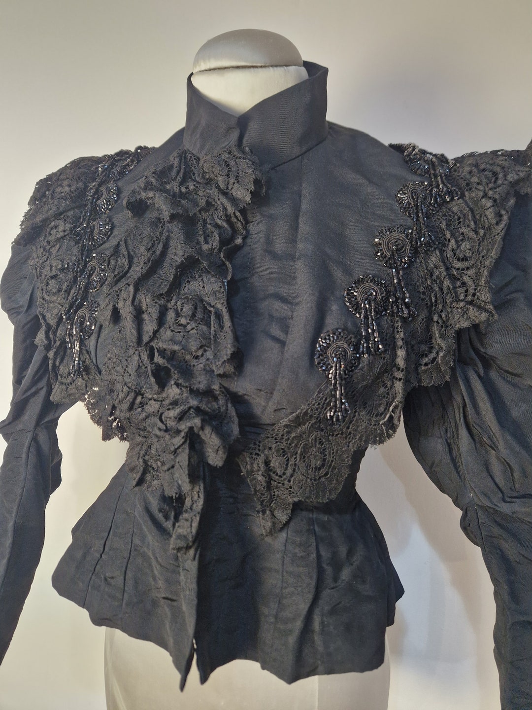 Victorian 1900s Jacket With Laces and Embroidery in Perfect Condition ...