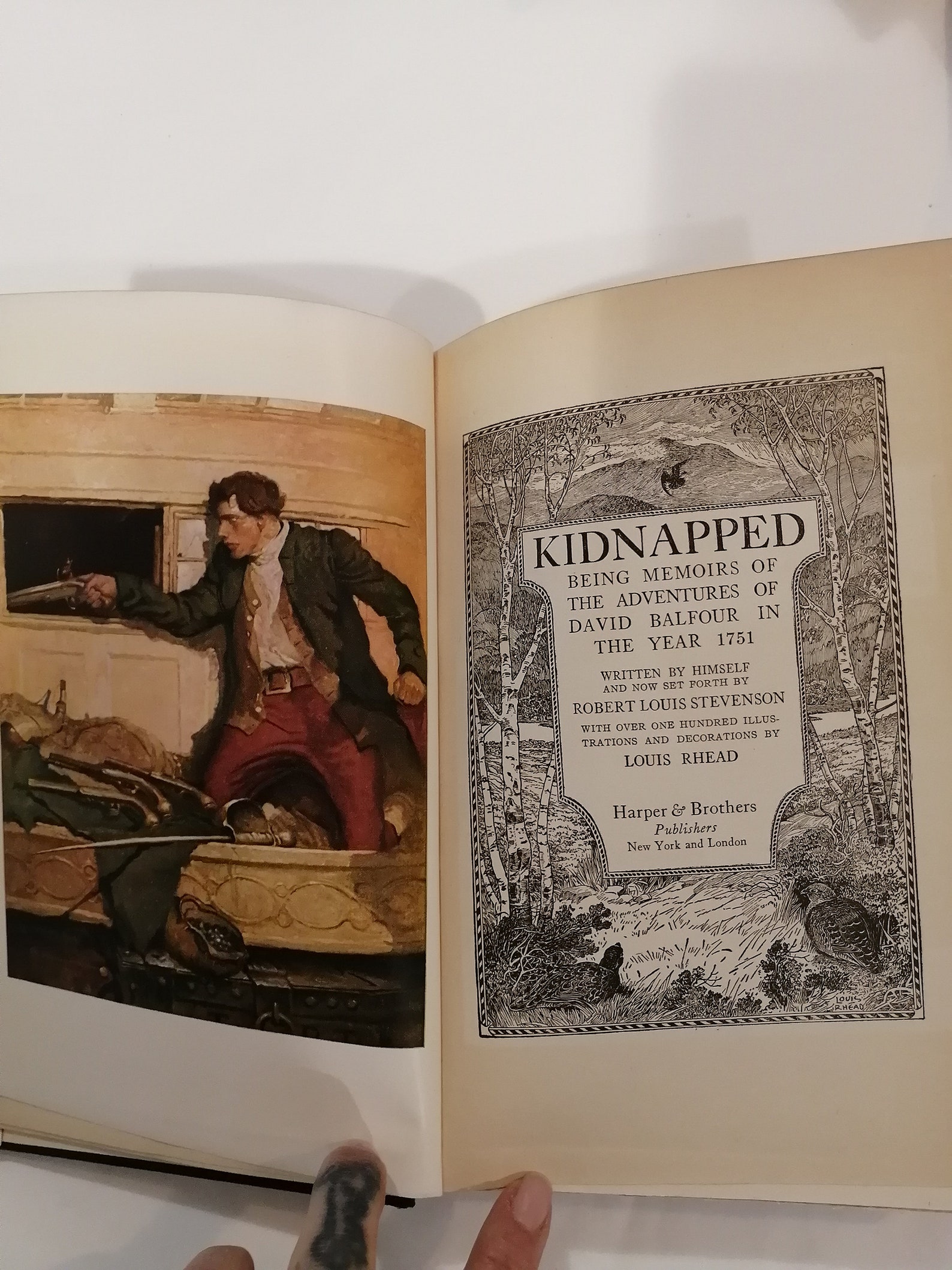 Kidnapped by Robert Louis Stevenson - 1921 by Harper Brothers - Vintage ...