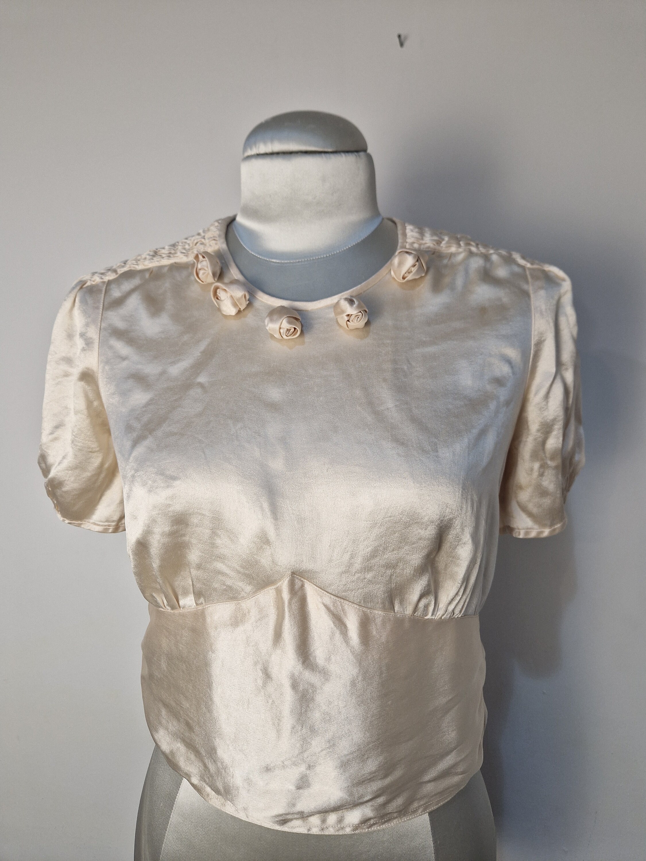 RARE Vintage Victorian Silk Blouse in Ivory Colour 1900 S - Etsy