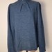 Vintage Powder Blue Sweater Turtleneck With Pleats New From a Deadstock ...