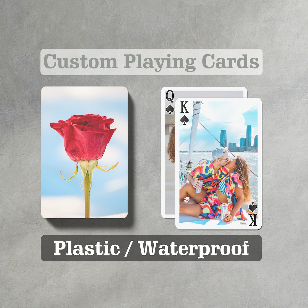 Custom Plastic Playing Cards - Personalized Friends Picture Playing ...