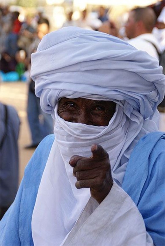White Tuareg Turban | Etsy