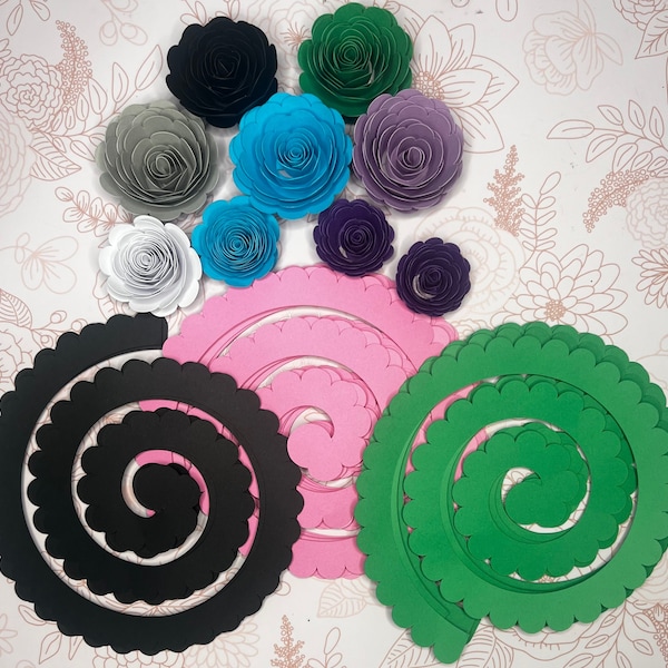 Green Paper Flowers - Etsy