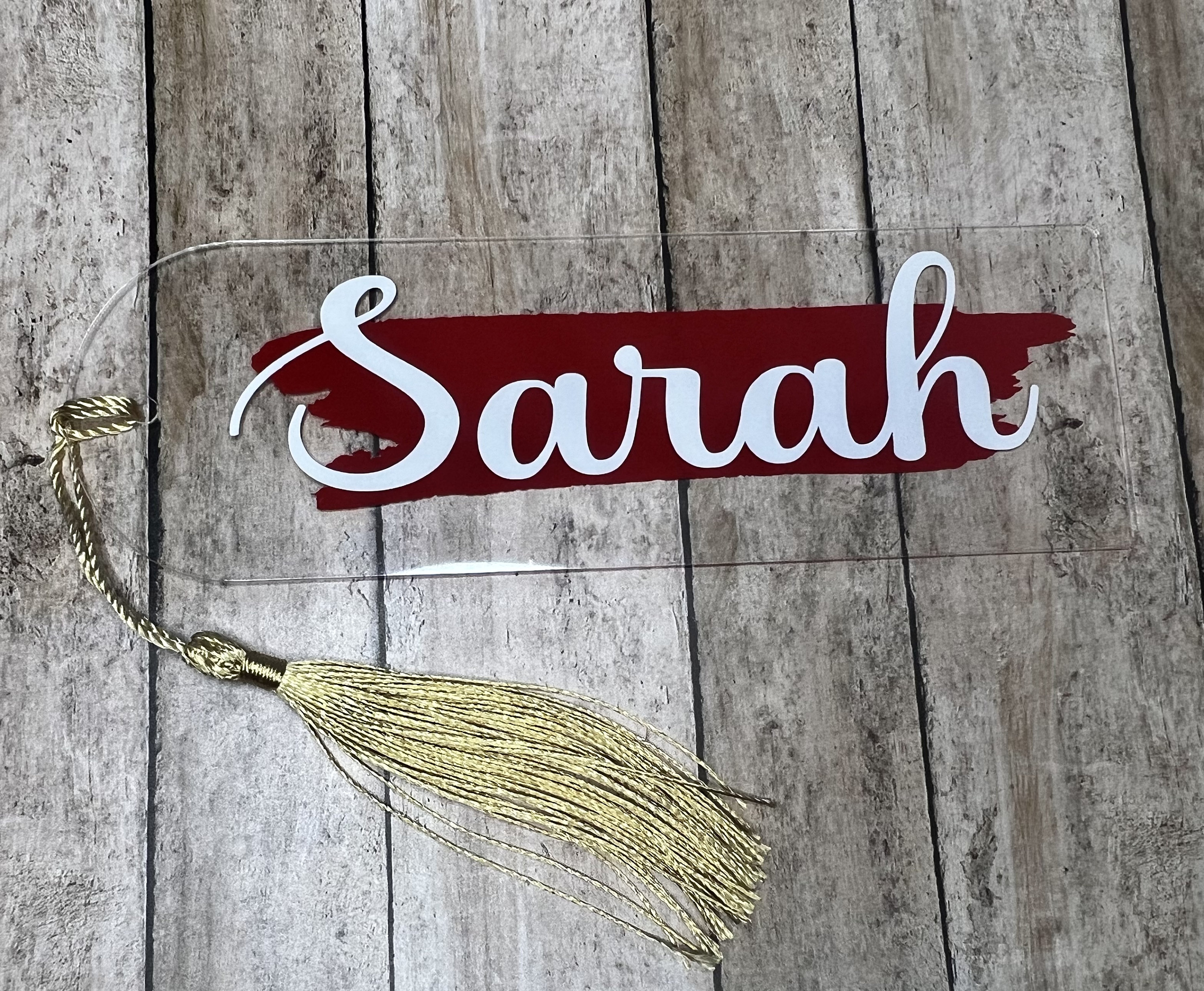 Personalized Acrylic Bookmark - Etsy