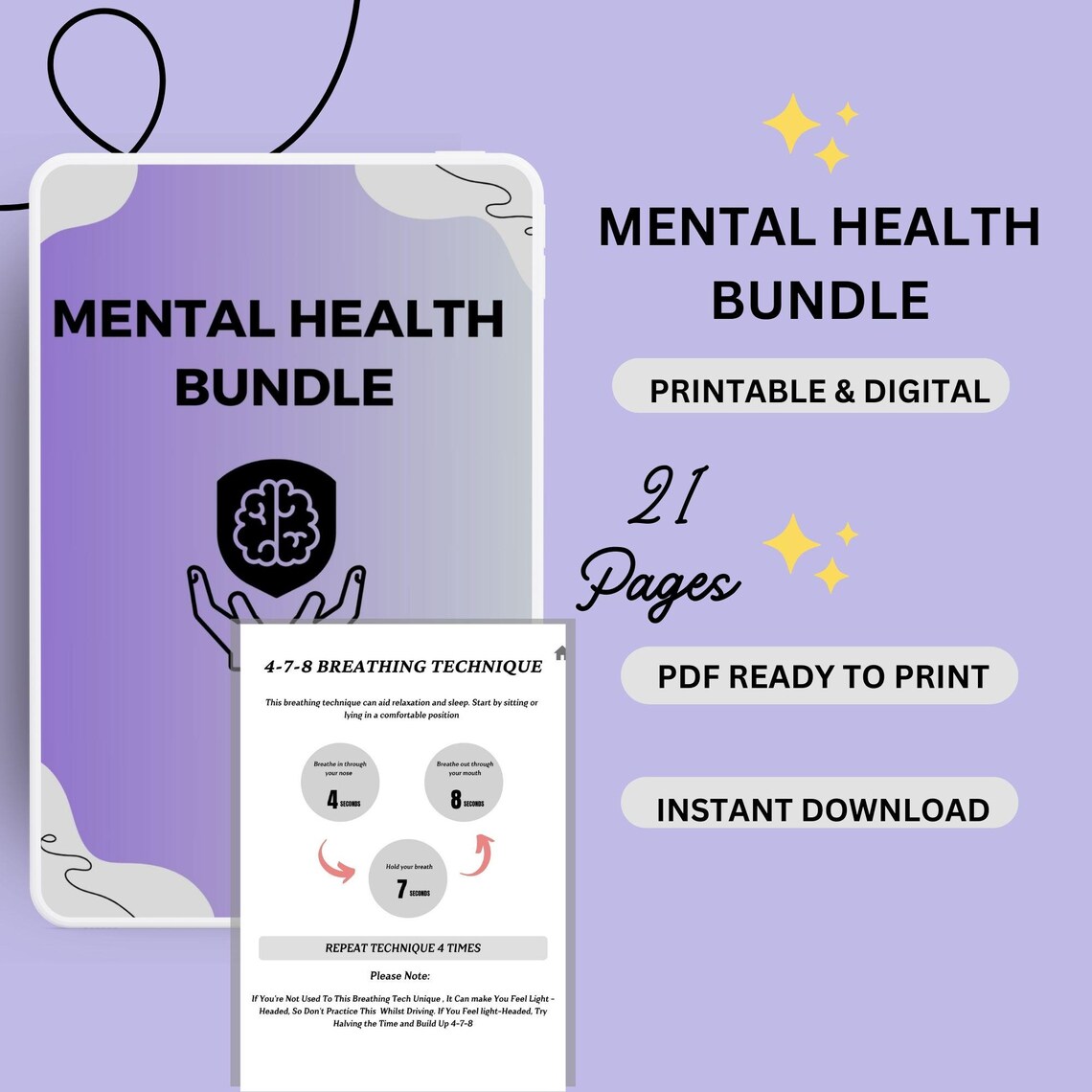 Mental Health Planner, Wellness Journal, Self-care Planner, Emotional ...