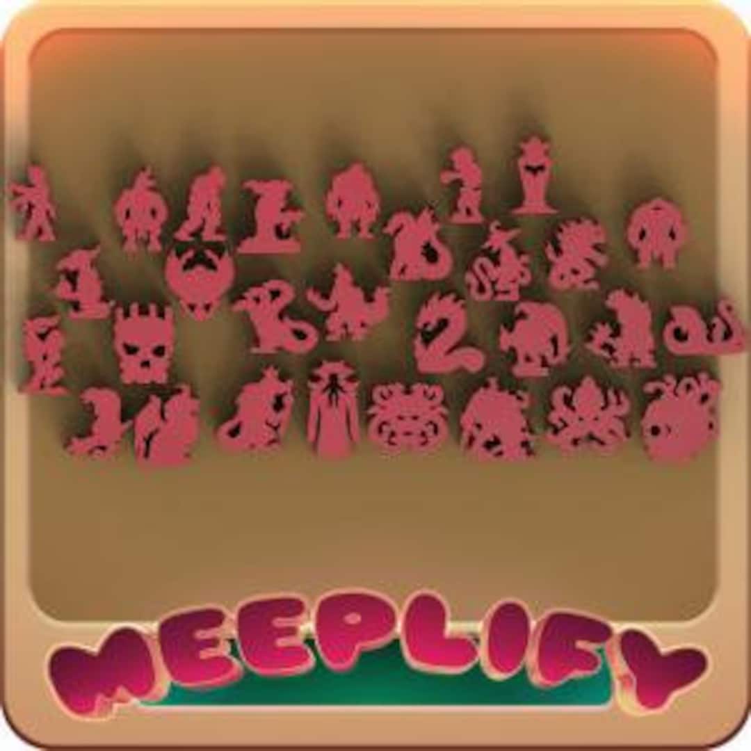 Meeples: 29 Monster Mini-figures for Your Favorite Game - Etsy