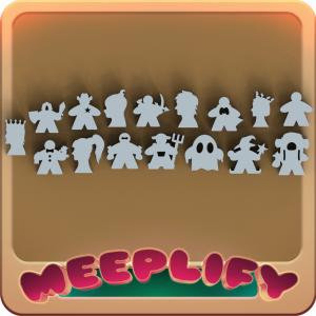 Meeples: 16 Classic Style Mini-figures for Your Favorite Game - Etsy