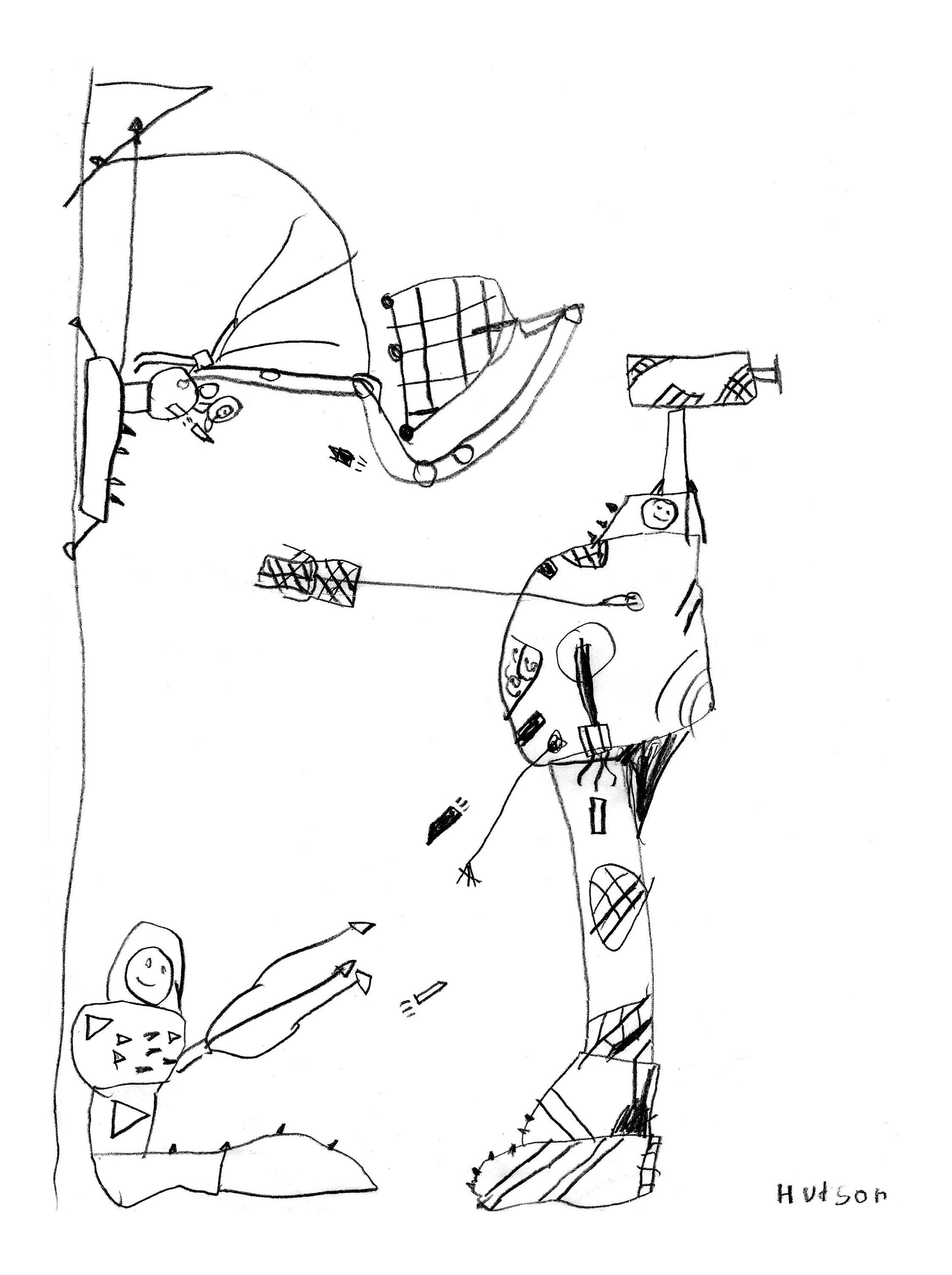 Robot Line Art Printable - PDF, JPG - Etsy