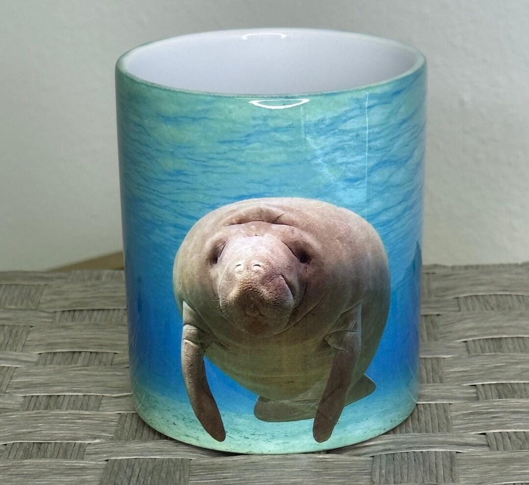 Manatee Coffee Mug 11 Oz Original Photo by Linda Murphy - Etsy