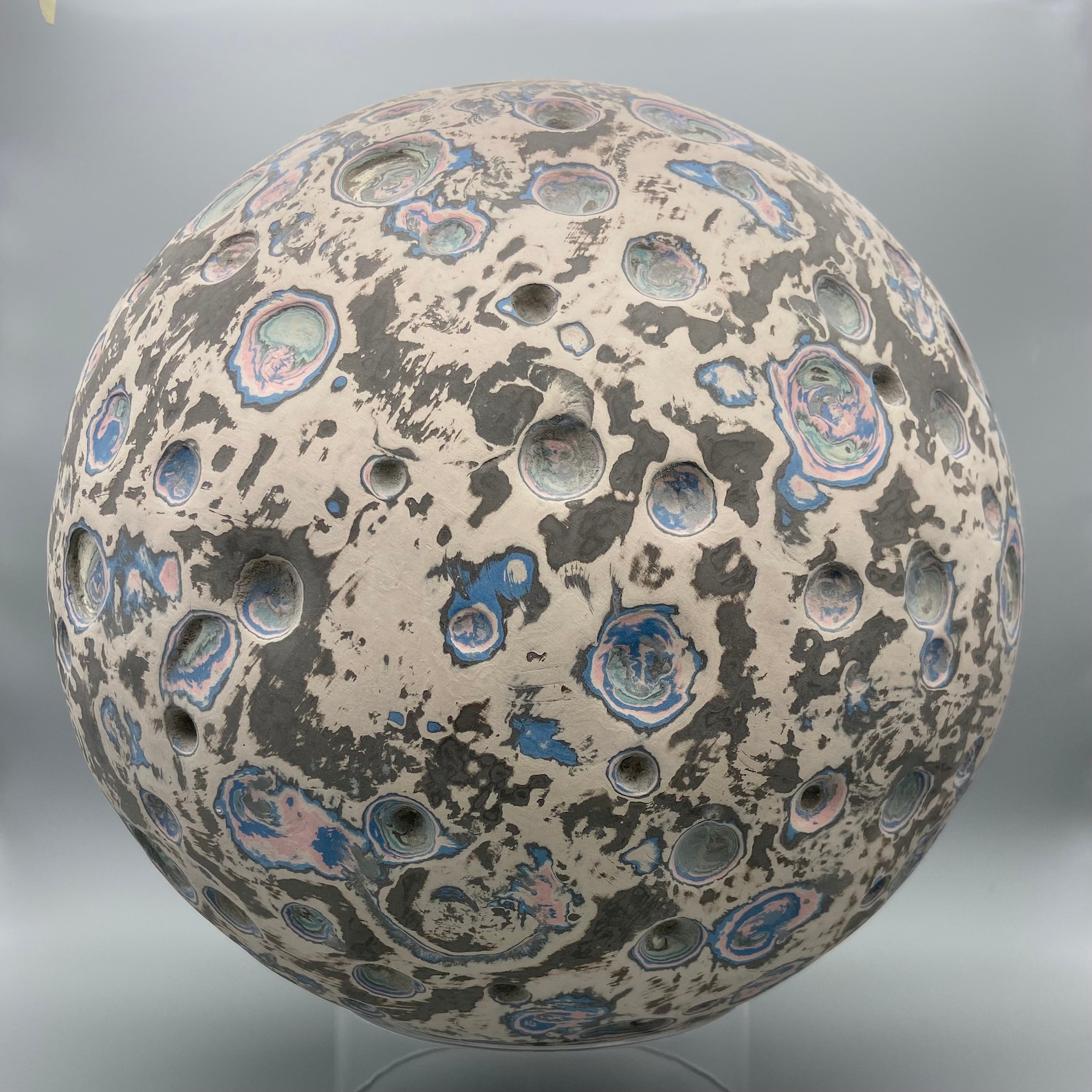 Large Hand-Made Decorative Ceramic Moon Sphere | Etsy