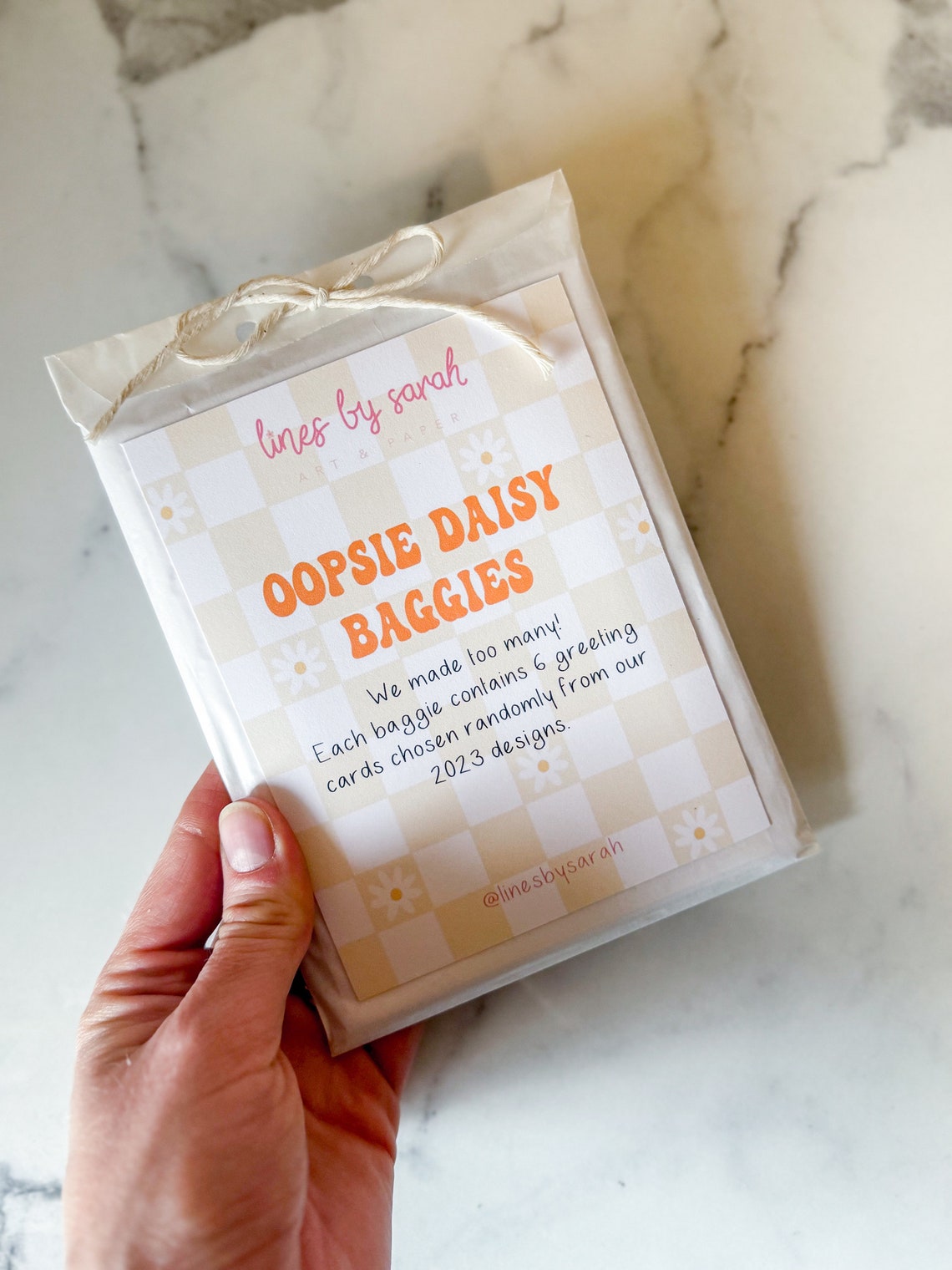 Oopsie Daisy Baggies, 6 Greeting Cards, Suprise Bag - Etsy