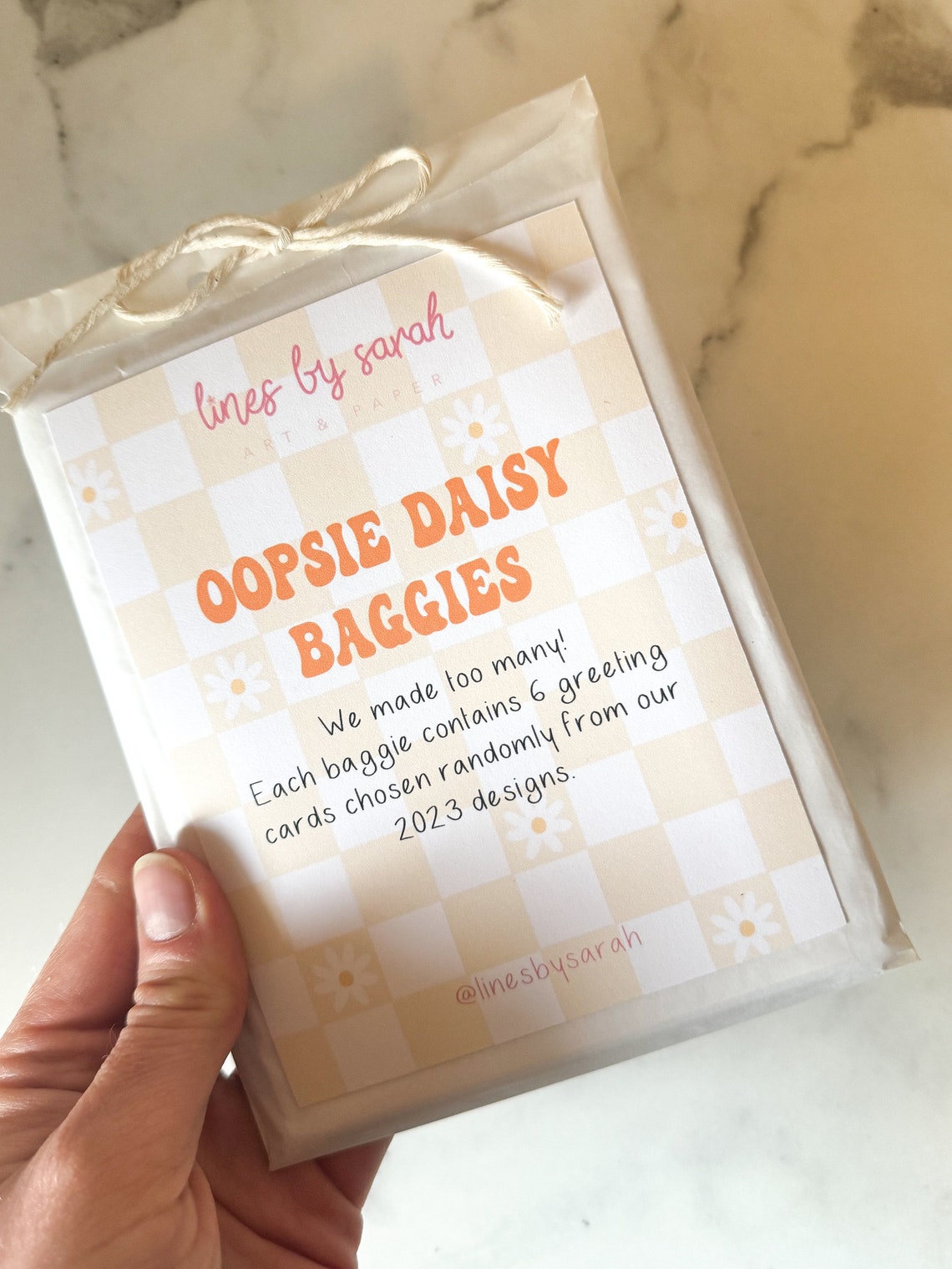 Oopsie Daisy Baggies, 6 Greeting Cards, Suprise Bag - Etsy