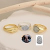 925 Sterling Sliver Kitty Cat Ring, Open Adjustable Paw Print Ring ...