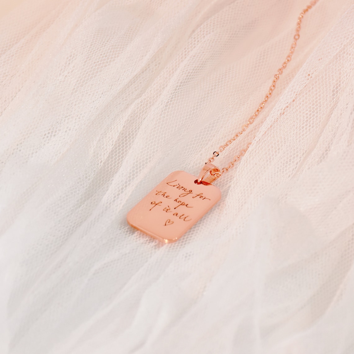 Handwriting Necklace Custom Signature Necklace Engraved - Etsy