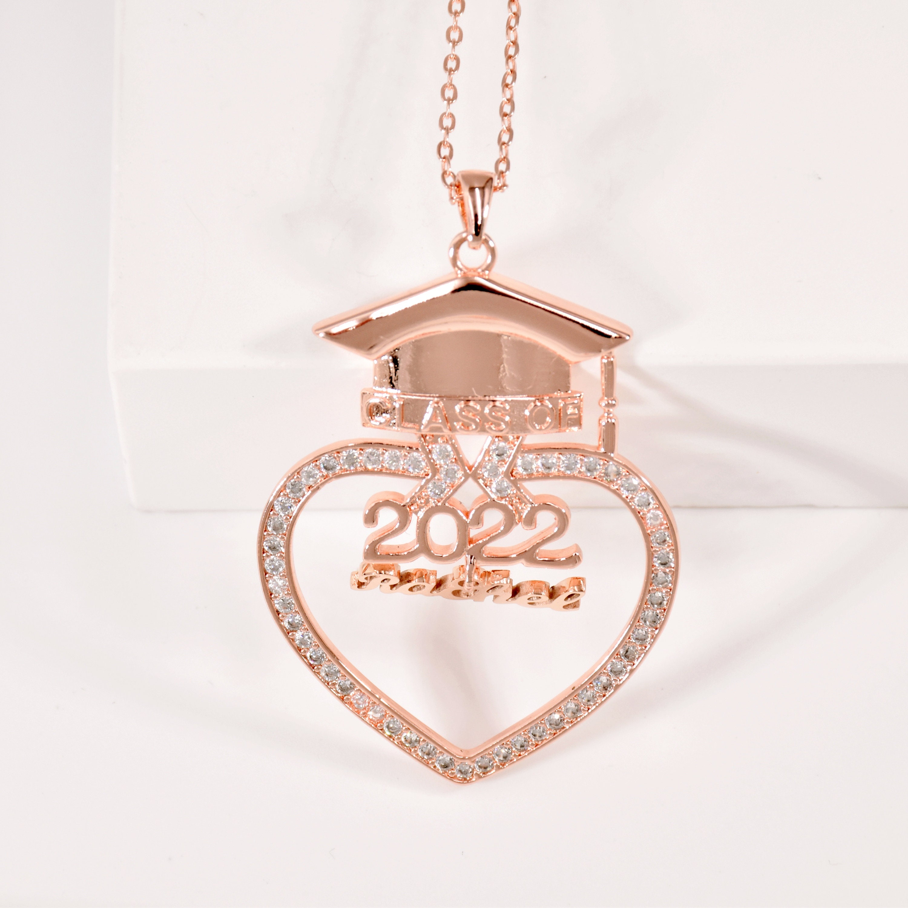2025 Graduation Gift • Custom Graduation Name Necklace • Personalized ...