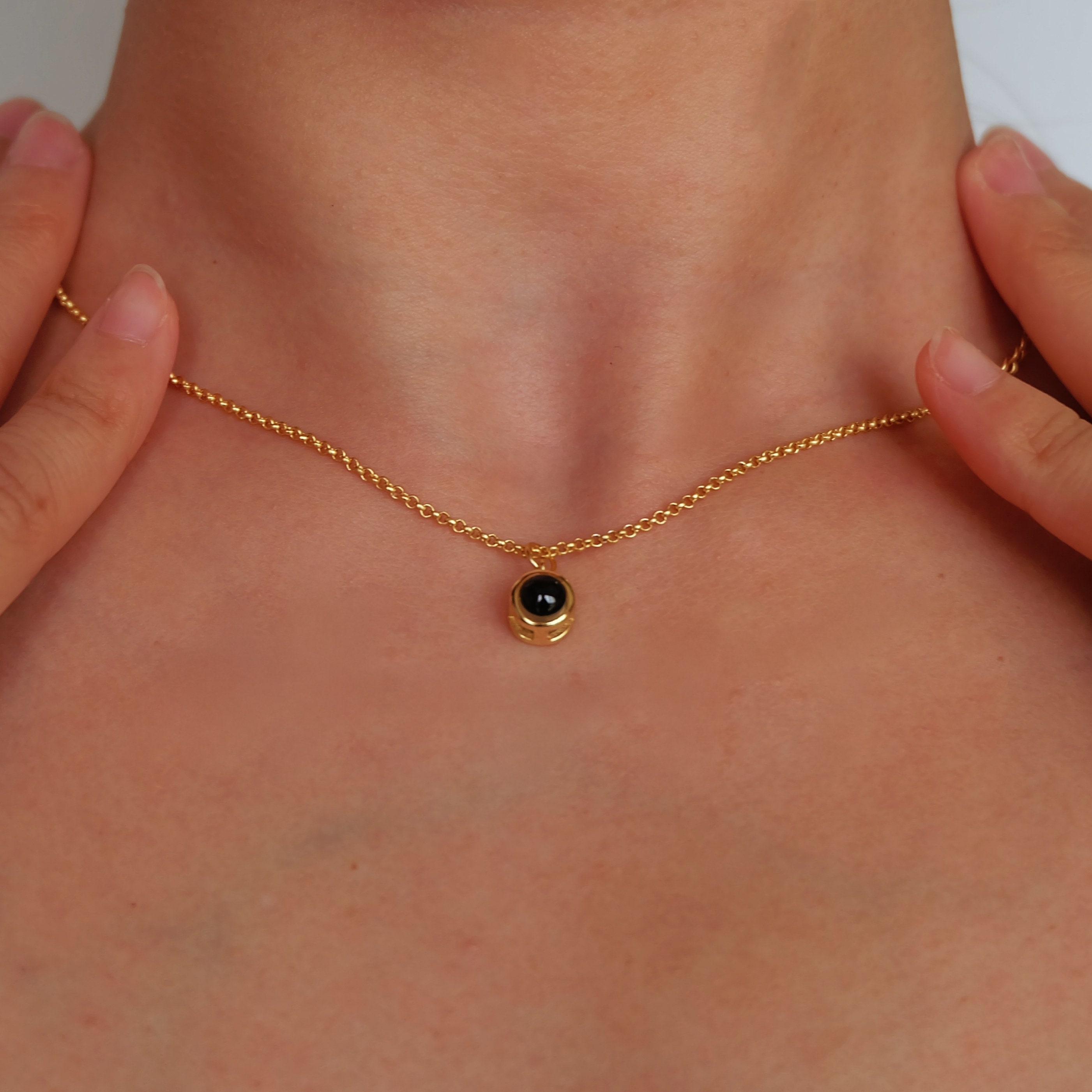 Personalized Bubble Projection Necklace Customized Photo - Etsy UK