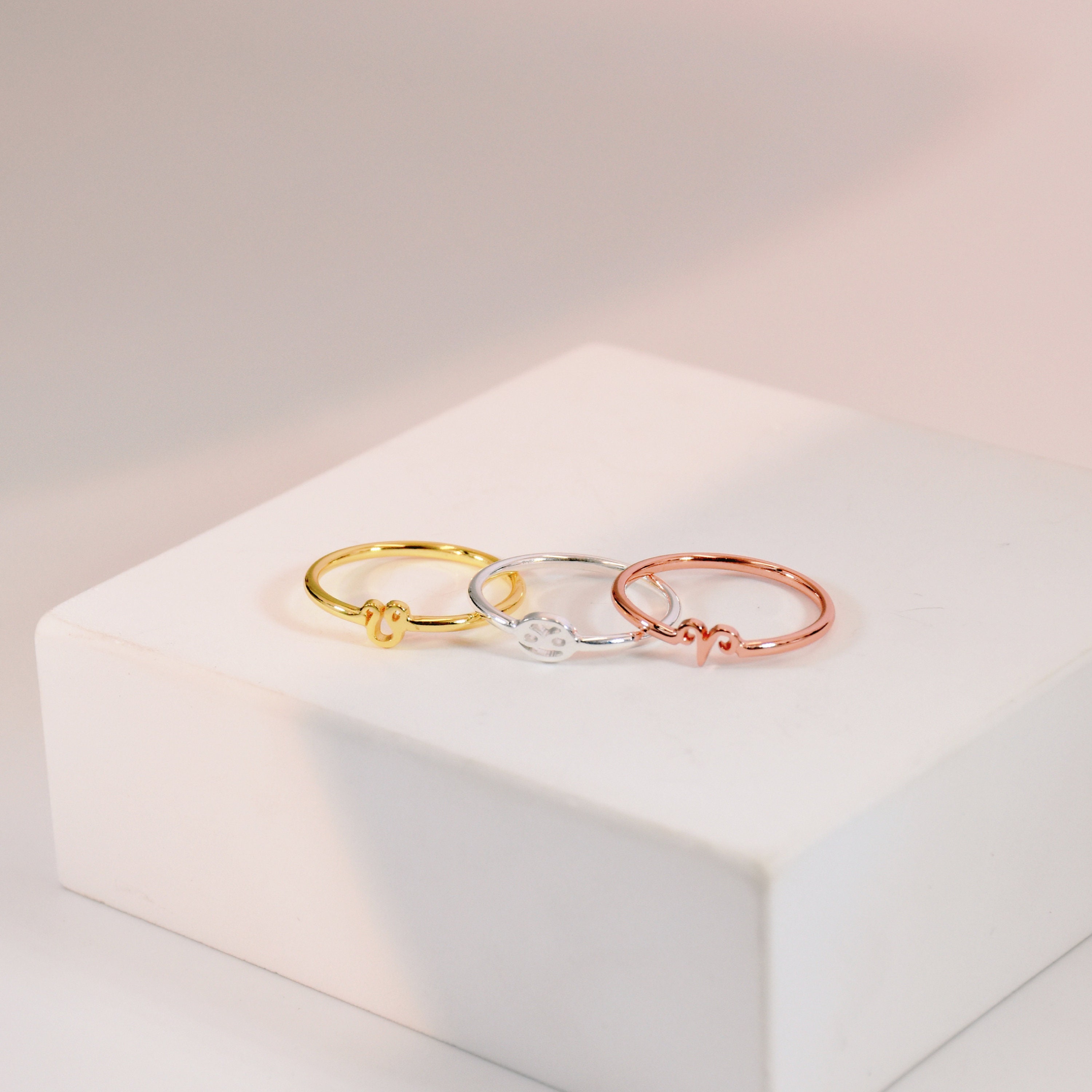 Zodiac Ring • Personalized Zodiac Ring • Tiny Astrology Ring • Birthday ...