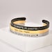 Personalized Cuff Bracelet Custom Bangle Inspirational Gift Engraved ...