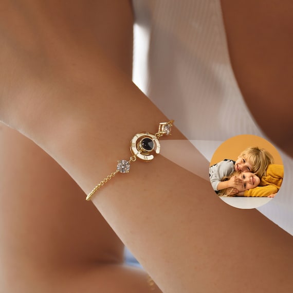 Personalized photo projection bracelet store