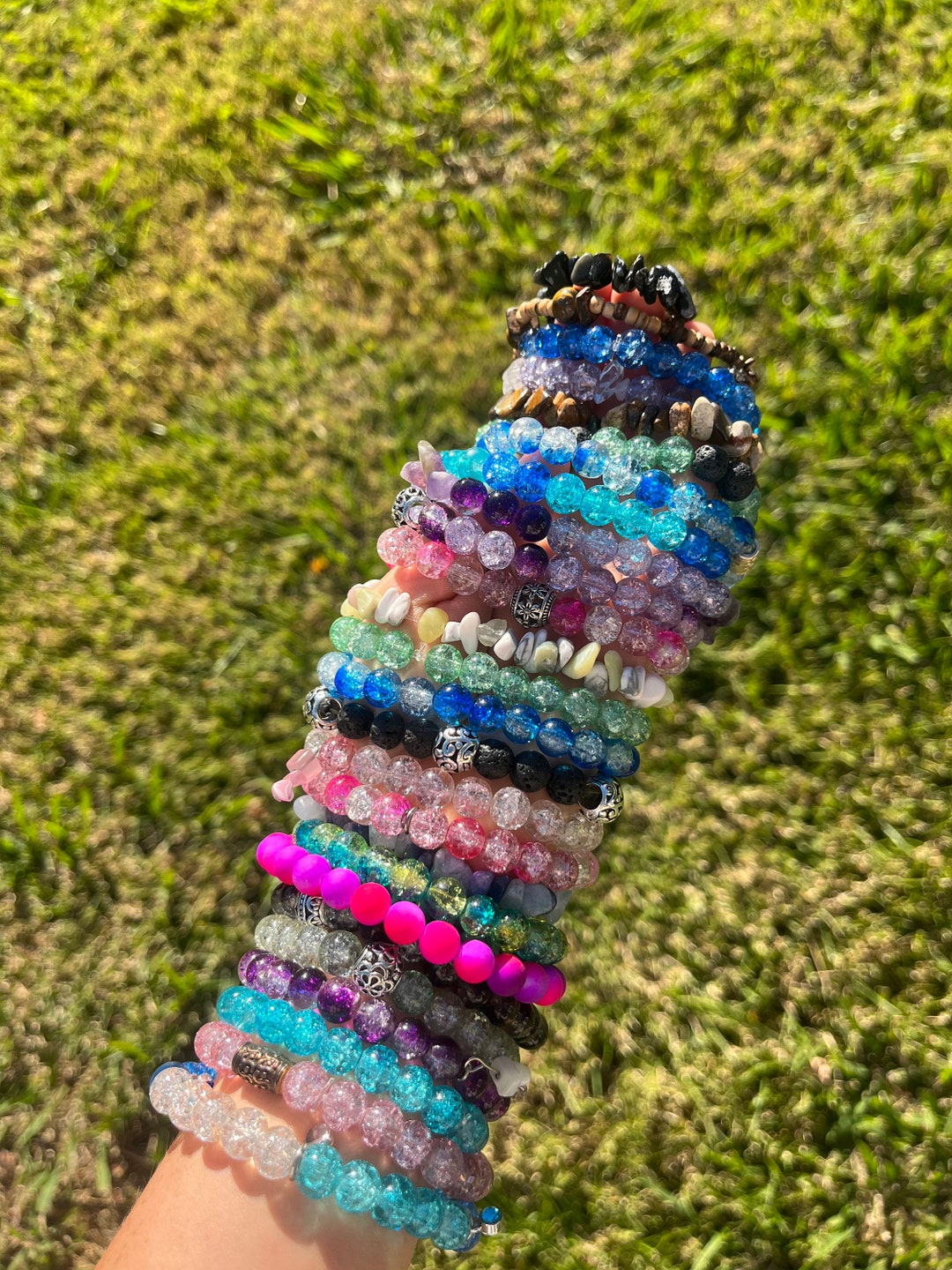 Handmade Beaded Bracelets - Etsy