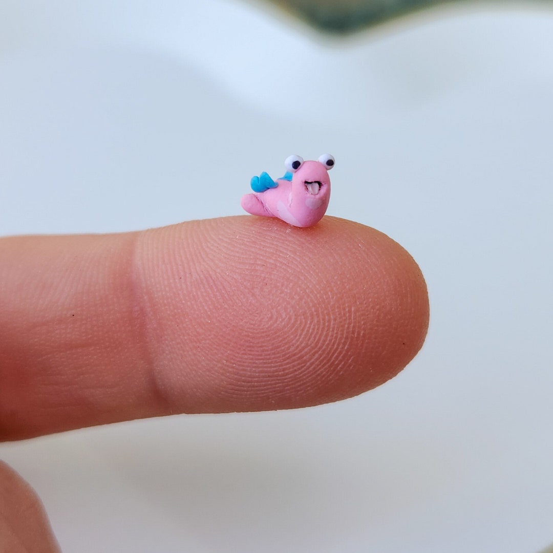 Micro Faerie Slorg Sculpture, Mini Neopets Petpet Figurine, Dollhouse ...