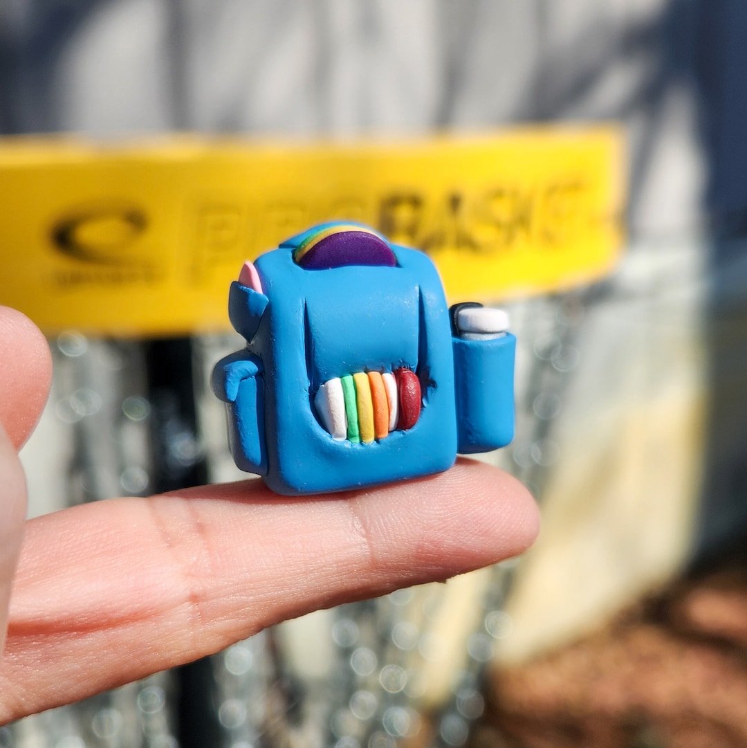 Mini Disc Golf Bag Keychain, Mini Disc Golf Bag Ornament, Disc Golf ...