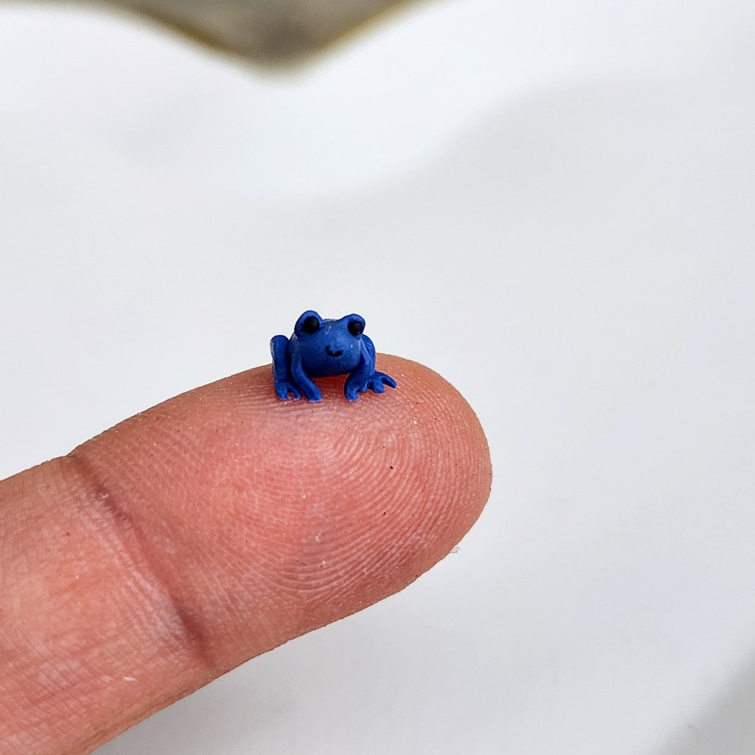 Micro Frog Sculpture, Mini Frog Figurine, Dollhouse Miniature, Fairy ...