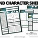 Ranger Editable DND 5E Character Sheet Edit in Canva 4 Pages - Etsy