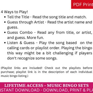 Music Bingo Sets Bundle - 100 Unique Bingo Cards ALL Past and Future ...