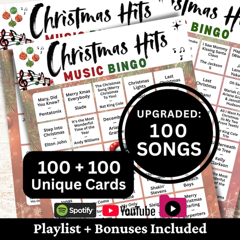 Festive Bingo Music - Etsy