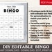 25 Editable Bingo Watercolor Gray Template PDF, DIY Fillable Game Cards ...