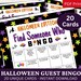 20 Halloween Guest Bingo Game, Find Someone Who Activity, Reunion ...