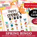 20 Spring Bingo Game Cards, Springtime Season Activity, Classroom Game ...