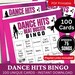 Camping Songs Bingo 50 Card, Summer Journey Music With Playlist Game ...
