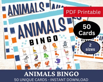 50 Birthday Find the Guest Bingo Game Cards for Kids Adults - Etsy