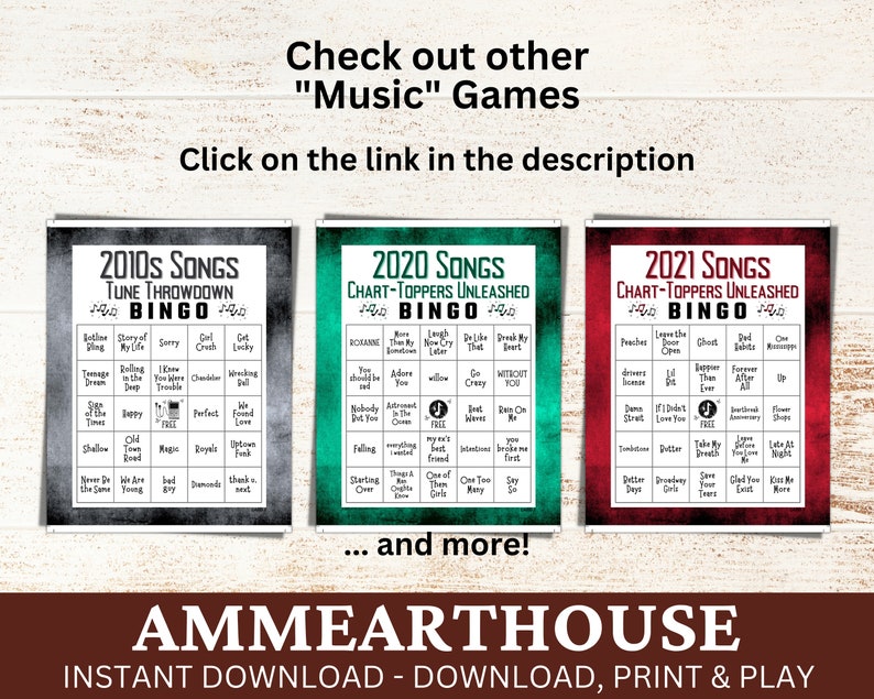 5 2000s Songs Bingo Game, Y2K Family Reunion Party Night, Throwback ...