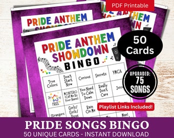 Pride Bingo Cards - Etsy