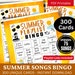 100 Picnic Day Bingo Game Card, Family Reunion Activity, Fun Birthday ...