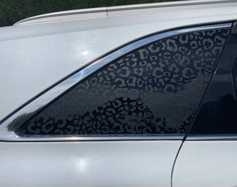 Leopard Print Decal Set for Car - Etsy