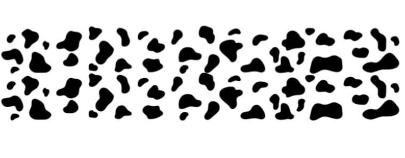 Cow Print Car Decal Set - Etsy