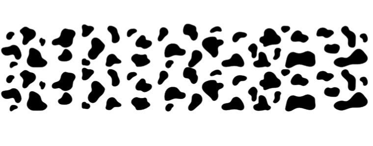 Cow Print Car Decal Set - Etsy