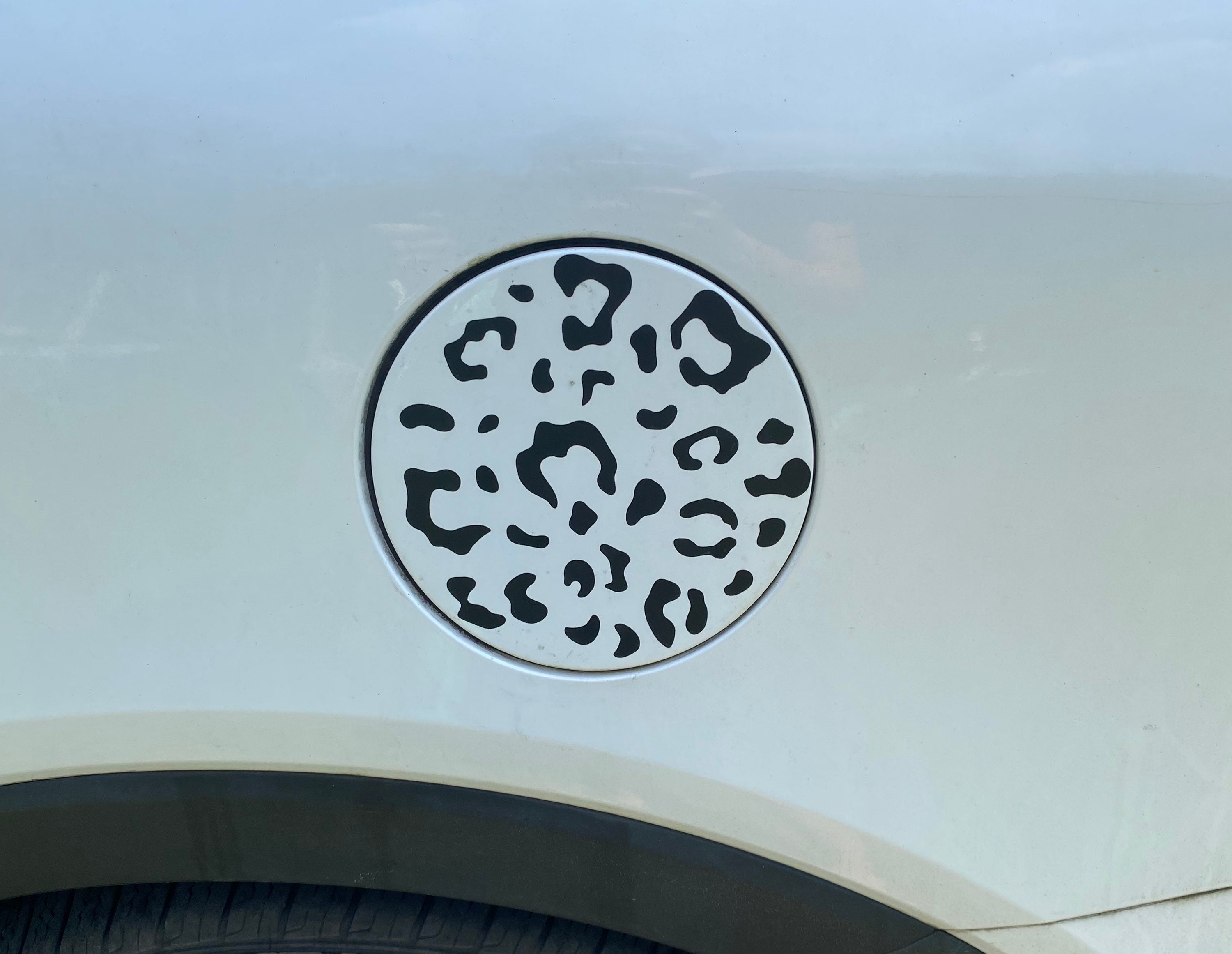 Cow Print Car Decal Set - Etsy