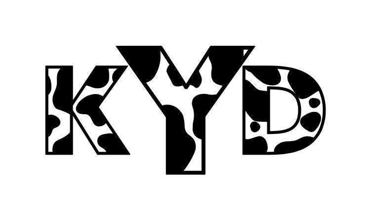 Cow Print Car Decal Set - Etsy