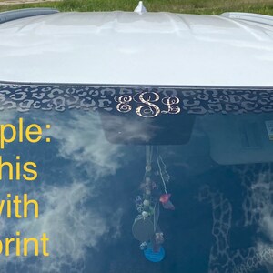 Cow Print Car Decal Set - Etsy