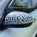 Cow Print Car Decal Set - Etsy