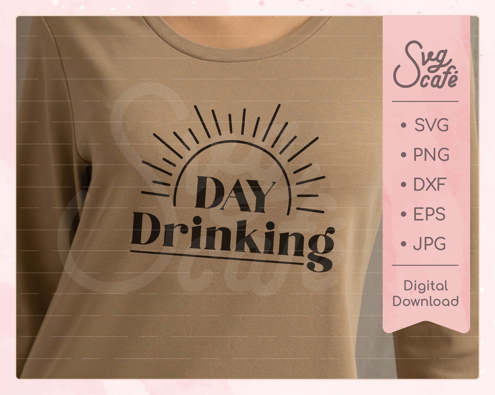 Day Drinking Svg, Funny Drinking Svg, Funny Svg for Shirts / Zip File ...