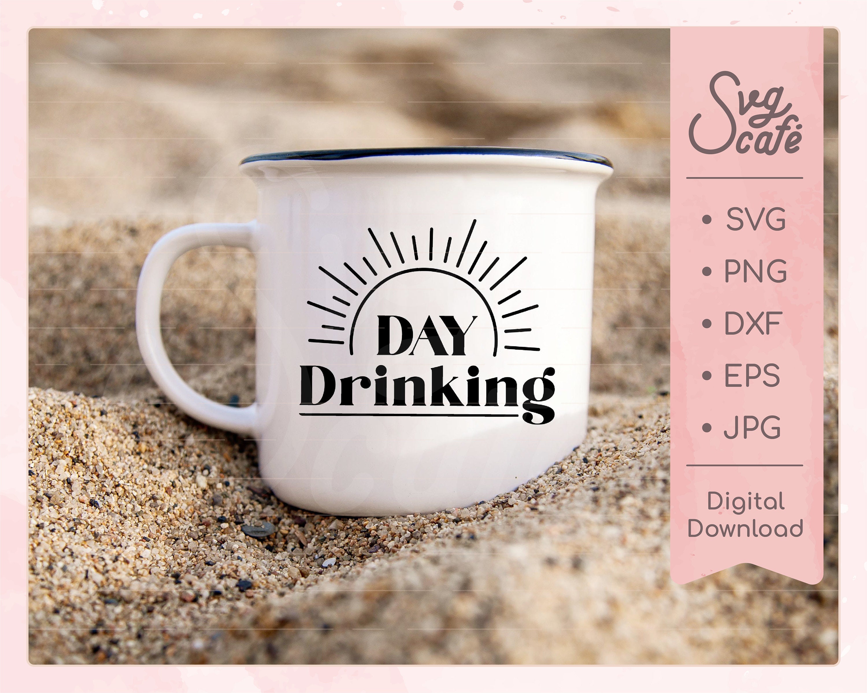 Day Drinking Svg, Funny Drinking Svg, Funny Svg for Shirts / Zip File ...