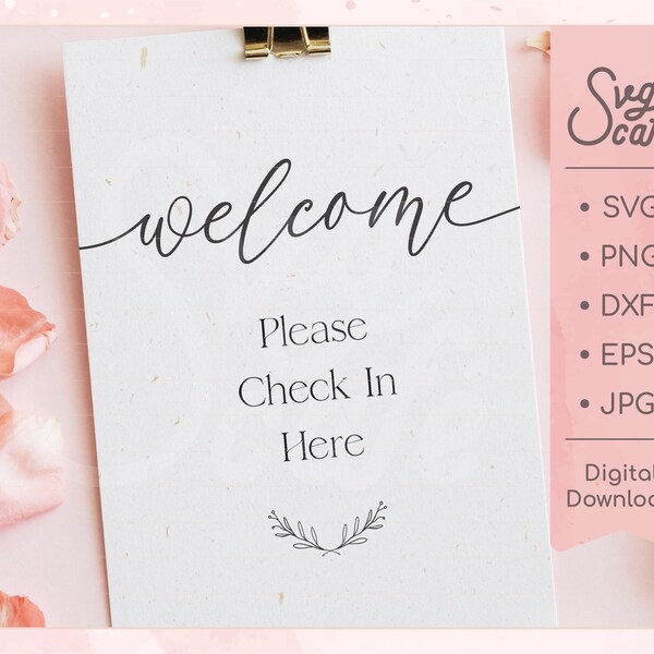 Please Check in Sign - Etsy