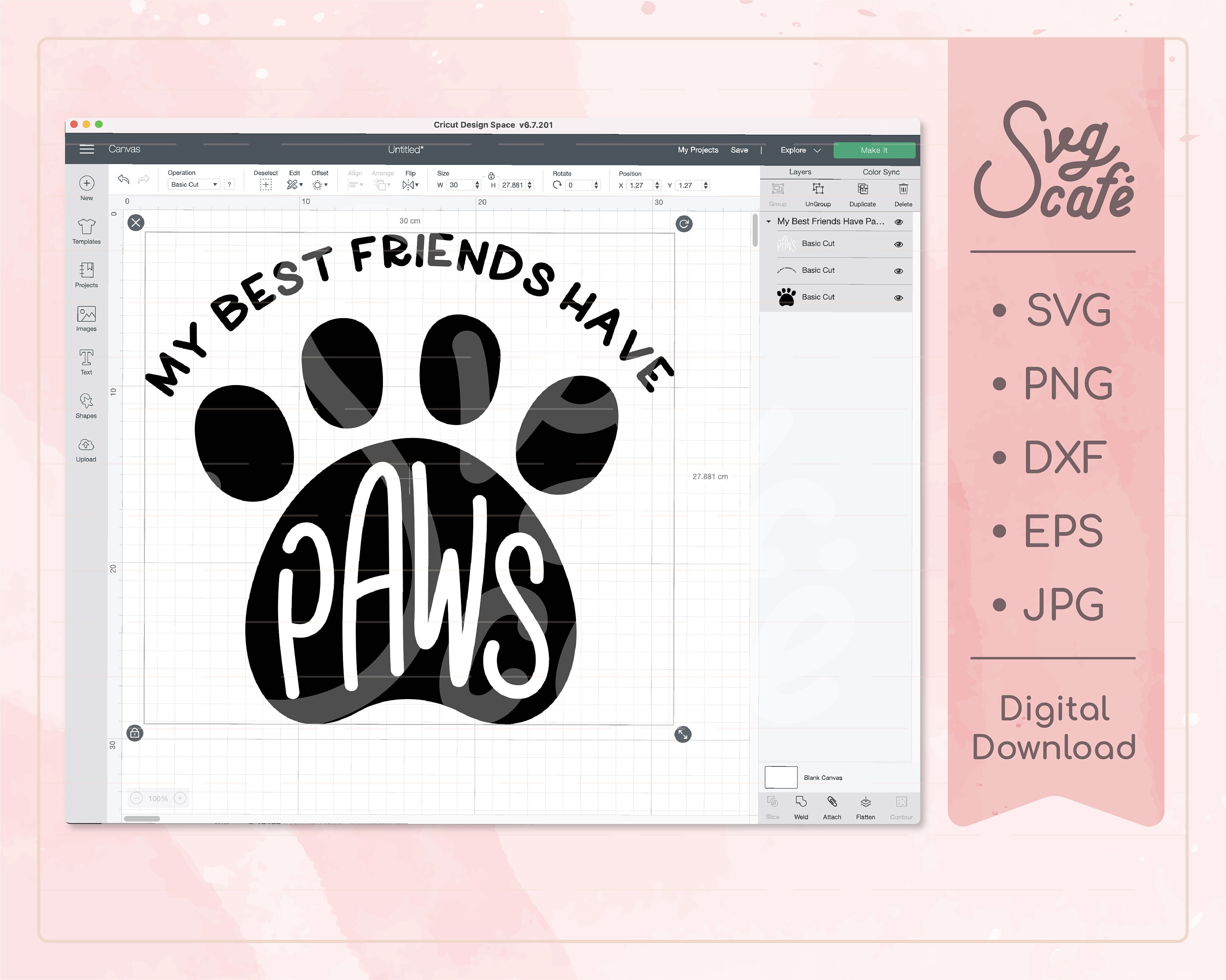 My Best Friends Have Paws Svg, Dog Svg, Love Dog Shirt Svg / Zip File ...